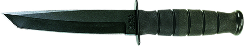KA-BAR 1254 Short Black Straight Edge Tactical Tanto Knife - TOMAR'S KNIVES