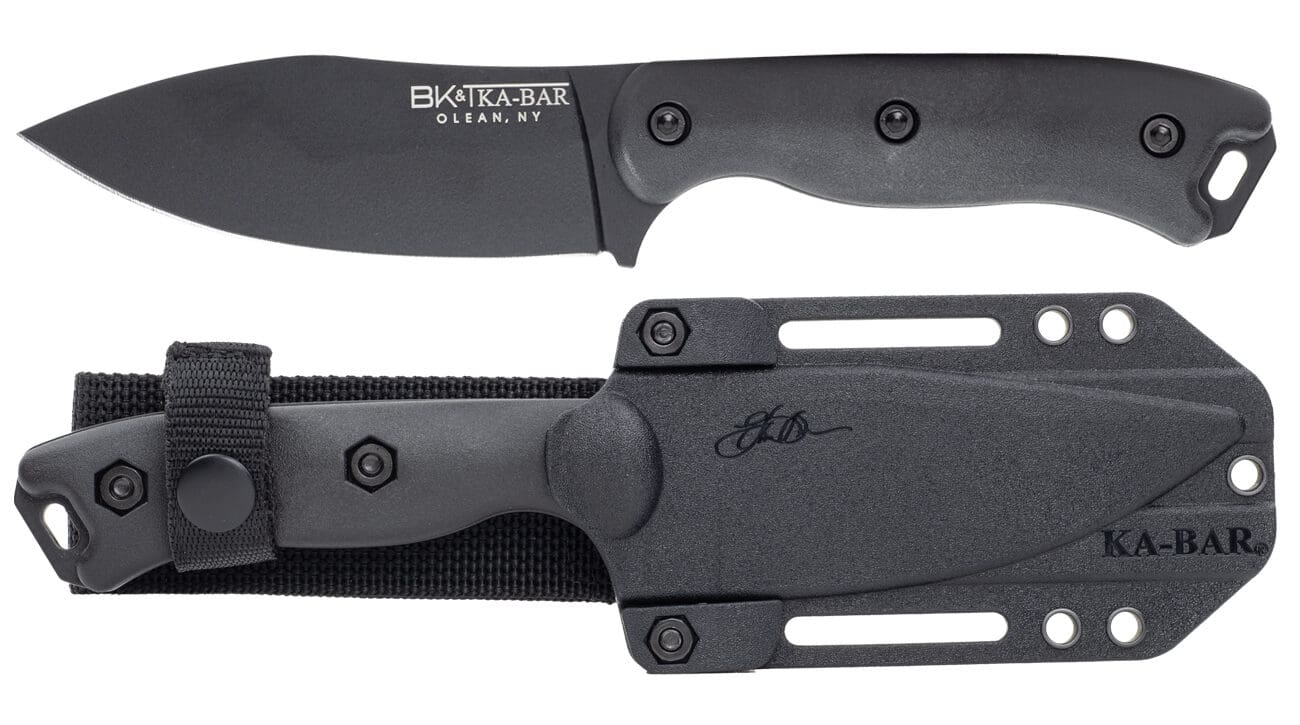 KA-BAR Becker BK19BK All Black Nessmuck Knife - TOMAR'S KNIVES